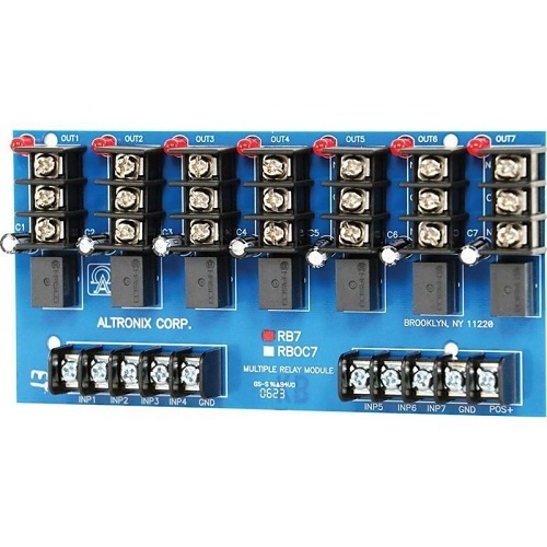 Altronix RB7 Relaismodul, hochempfindlich, 7-12/24VDC Isoliert Form "C"